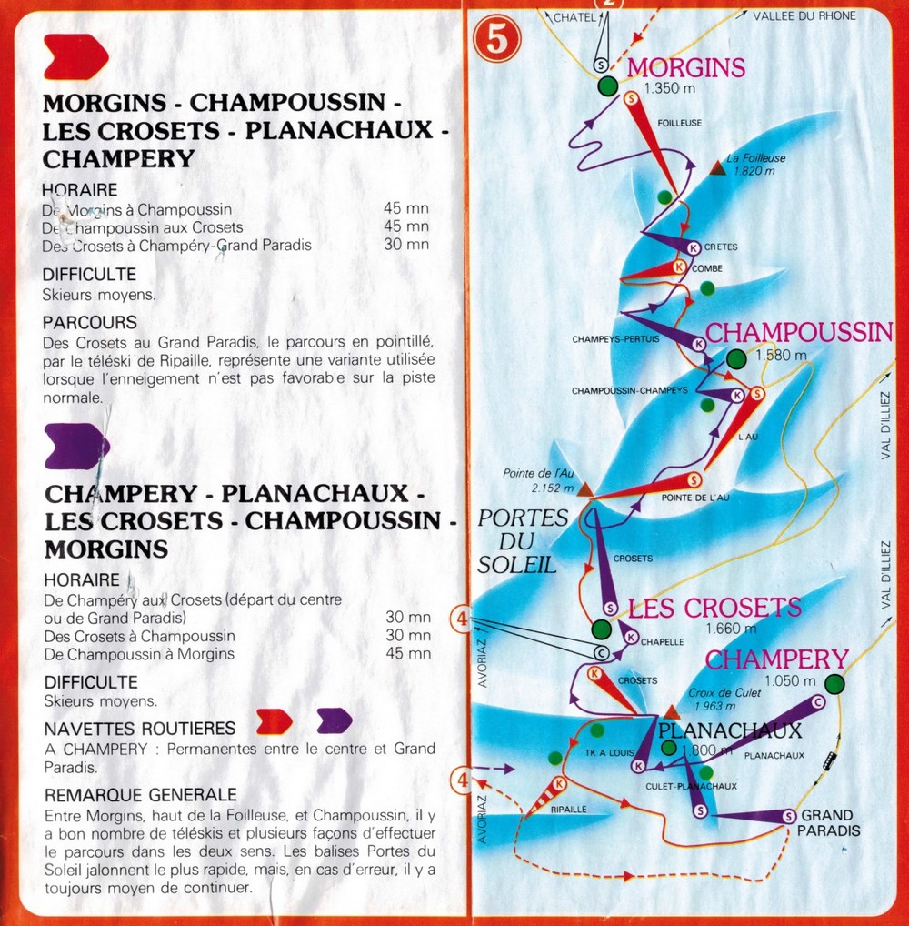 Historique - Plans des Pistes - Passion Portes du Soleil